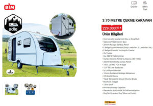 BİM 3.70 Metre Çekme Karavan Satacağını Duyurdu! - BİM Adle Çekme ...